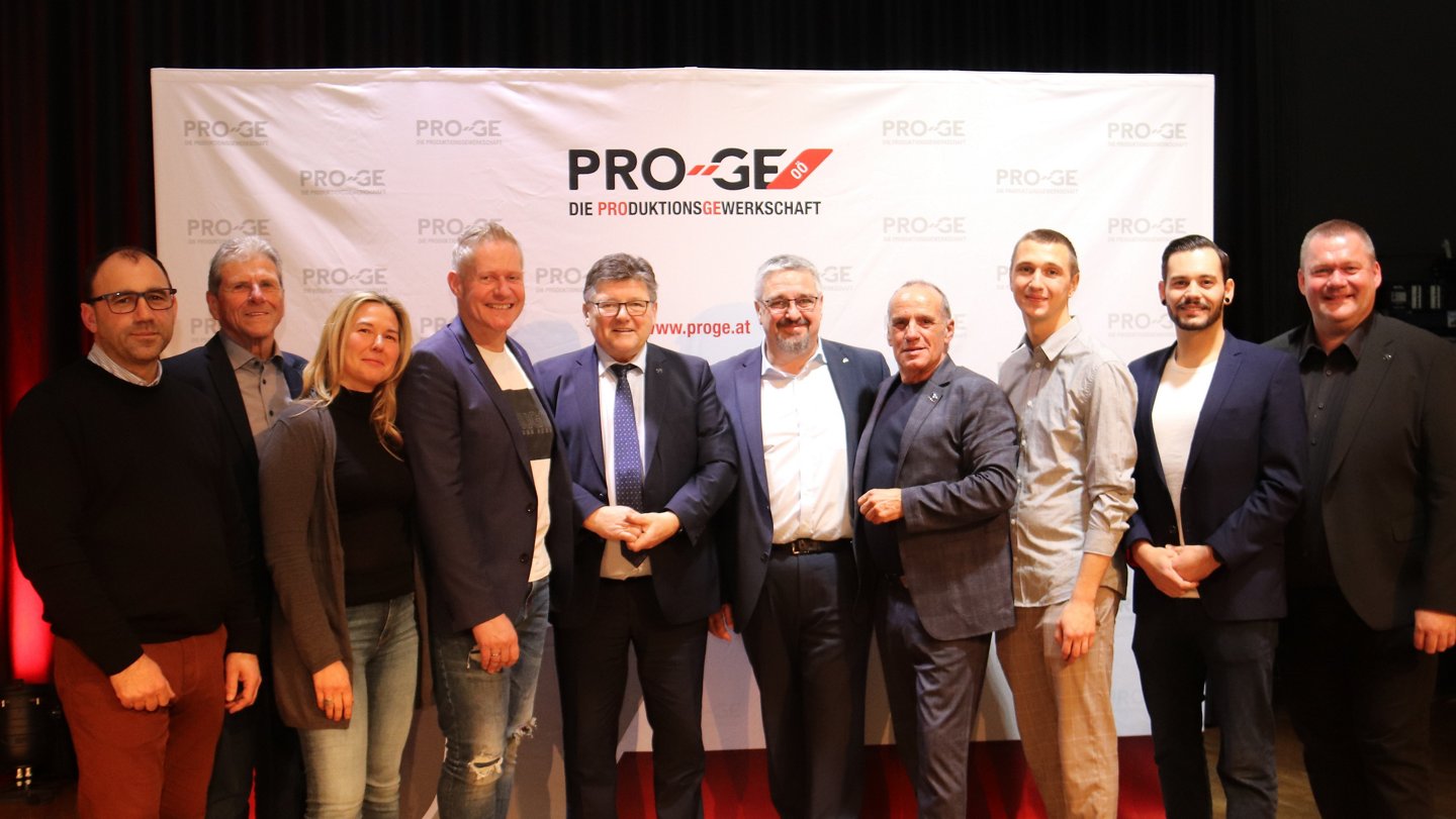 Hans Karl Schaller als PRO-GE OÖ-Vorsitzender wiedergewählt | ÖGB